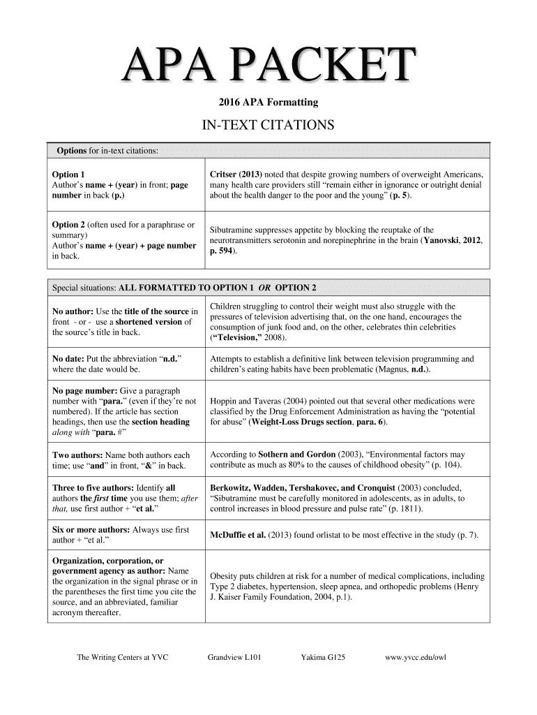 Fillable Online APA PACKET Fax Email Print - pdfFiller