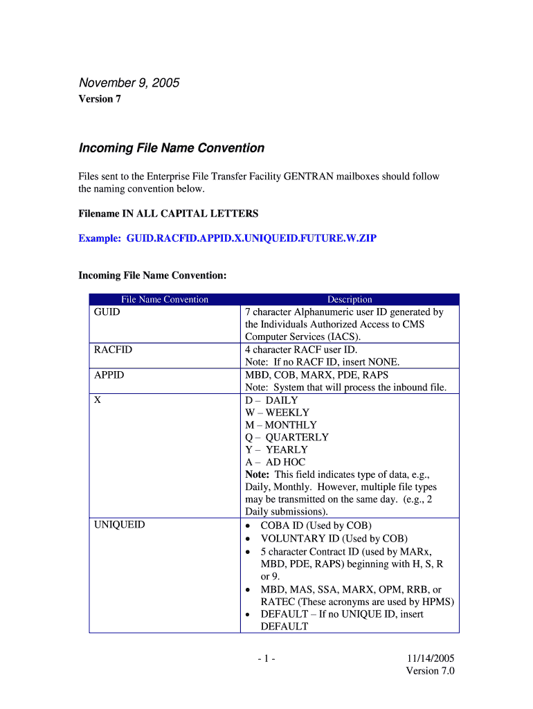 Fillable Online cms EFT Mailbox Access System Requirements and File ...