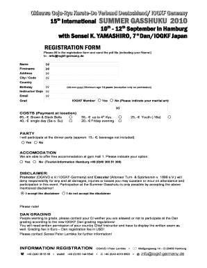 Iogkf Germany - Fill Online, Printable, Fillable, Blank | pdfFiller