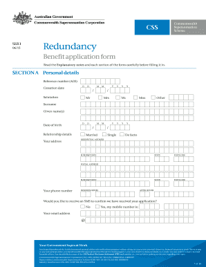 Fillable Online employer pss-css gov CSS Redundancy Pack. CSS ...