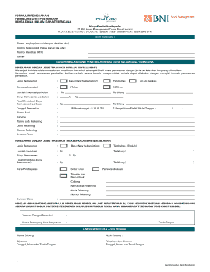 Formulir Bni - Fill Online, Printable, Fillable, Blank | pdfFiller