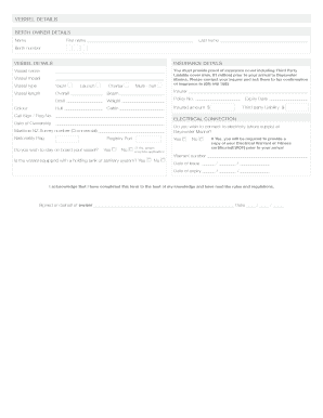 Fillable Online bayswater co Vessel details form redesign - bBayswaterb ...