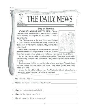 Fillable Online Name THE DAILY NEWS - bedWorksheetsbbcomb Fax Email ...