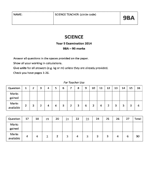 Fillable Online 9BA 90 marks Fax Email Print - pdfFiller