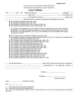 Fillable Online iimnagpur ac Caste bCertificateb - IIM Nagpur ...