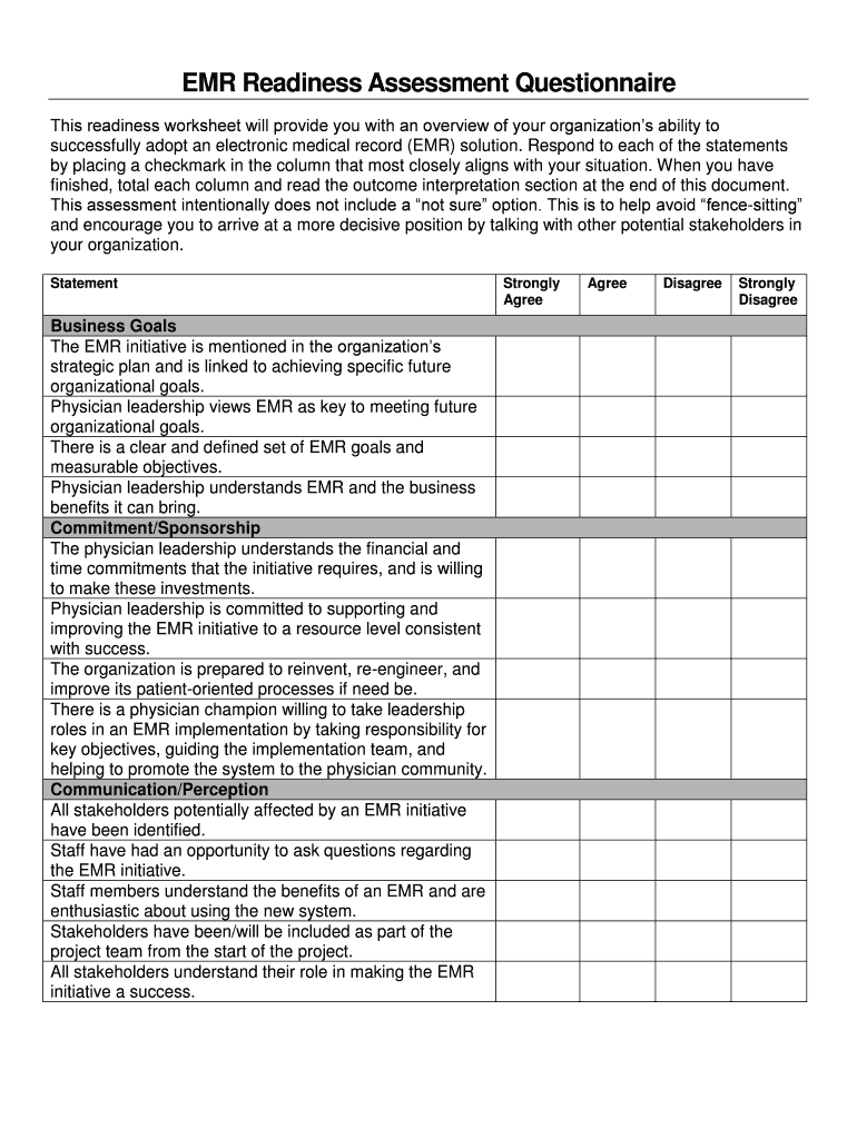 Fillable Online Electronic Medical Record - Texas Medical Association ...