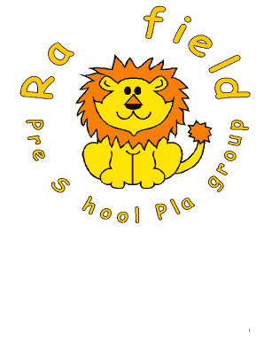 Fillable Online raysfieldpreschool co WELCOME PACK - Chipping Sodbury ...