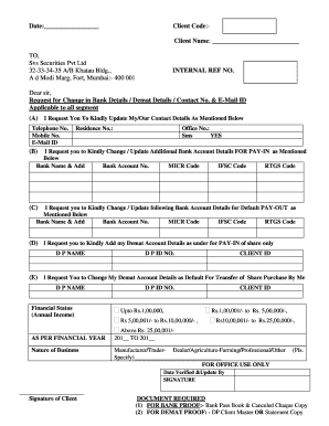 Fillable Online client updation formdoc Fax Email Print - pdfFiller