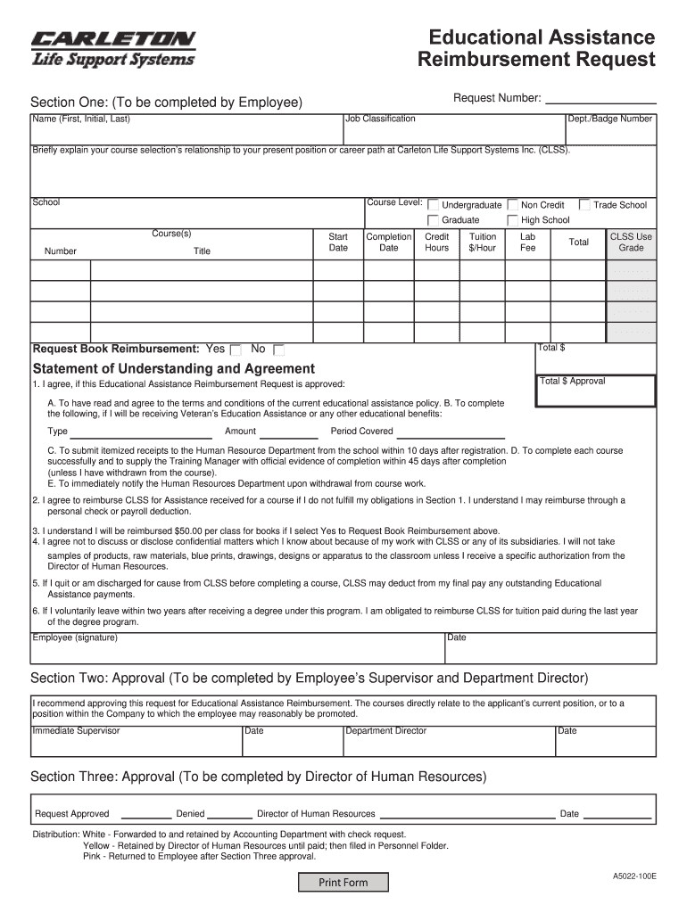 Fillable Online Section One (To be completed by Employee) Fax Email ...