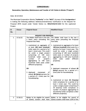 Fillable Online ud-hp CORRIGENDUM I Renovation, Operation, Maintenance and Transfer of 125 ...