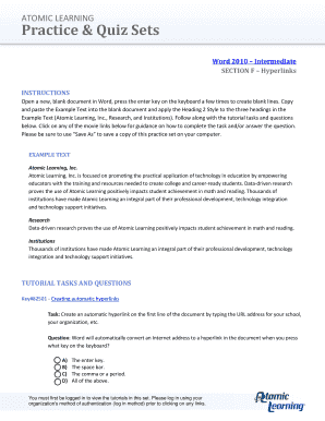 Fillable Online Atomic Learning Practice Quiz Sets - x3d6kid.oppose ...