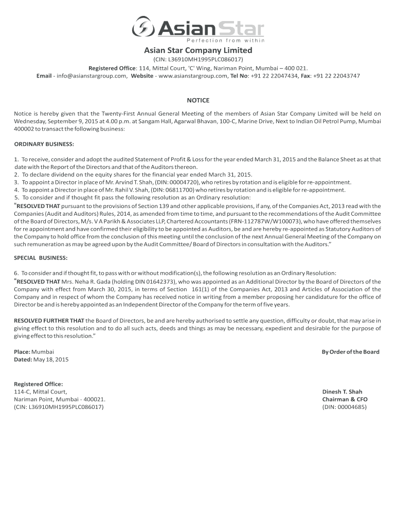 Fillable Online Notice For Printing Fax Email Print - pdfFiller