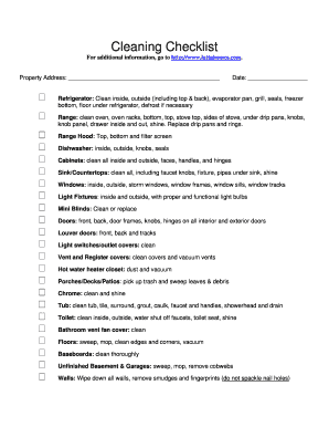 49+ Free Editable Cleaning Service Checklist Templates in MS Word [DOC ...