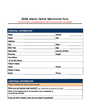Saba Islamic Center - Fill Online, Printable, Fillable, Blank | pdfFiller