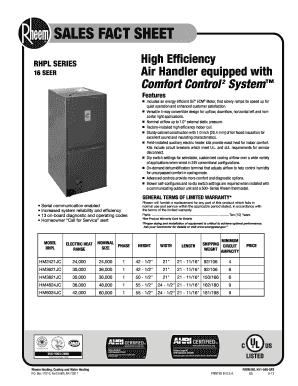 Fillable Online we-sell-ac SALES FACT SHEET - We Sell AC Fax Email ...