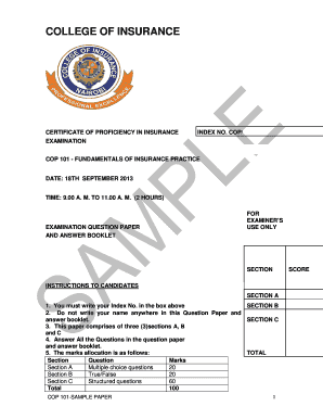 Fillable Online coi ac COLLEGE OF INSURANCE - coi ac Fax Email Print ...