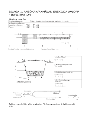 Fillable Online vara BILAGA 1 ANSKANANMLAN ENSKILDA AVLOPP - INFILTRATION Fax Email Print ...