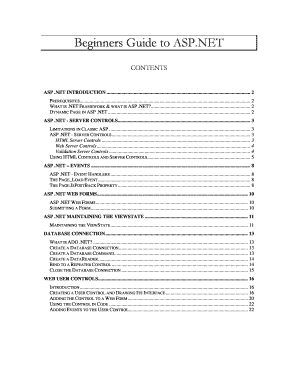 Fillable Online Beginners Guide to ASP Fax Email Print - pdfFiller