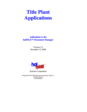 Fillable Online Title Plant Fax Email Print - pdfFiller