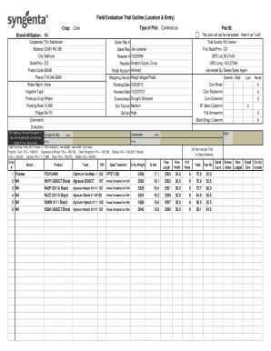Fillable Online 2013 Tim Stahlecker NK Dryland Corn Plot - Stratton ...