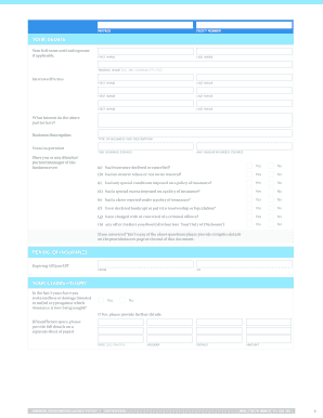 Fillable Online ISR Proposal - Miramar Underwriting Agency Pty Ltd Fax ...