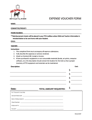 Fillable Online EXPENSE VOUCHER FORM - Cirrus Group LLC Fax Email Print ...