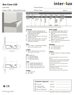 Fillable Online box cove led pattern p2r Fax Email Print - pdfFiller