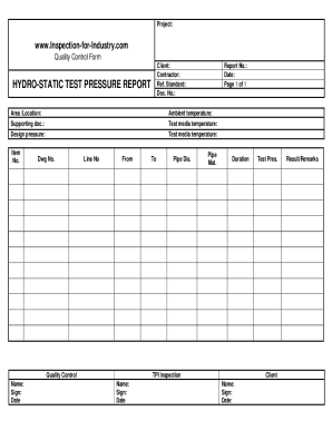 Fillable Online Piping-Hydrostatic-Test-Quality-Control-and-Inspection ...