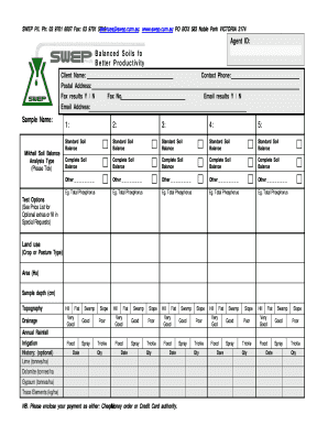 Fillable Online FORM - Multiple Sample info sheetdoc Fax Email Print ...