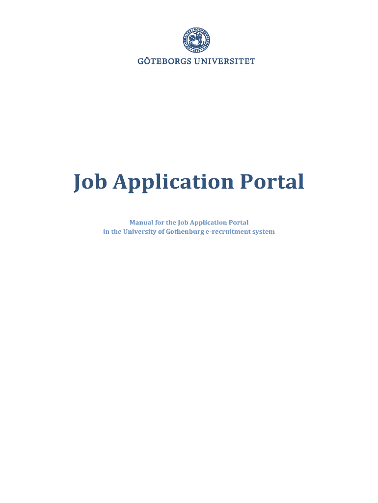 Fillable Online Job Application Portal Fax Email Print - pdfFiller