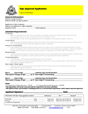 Fillable Online Sign Approval Application - bCivicPlusb Fax Email Print ...