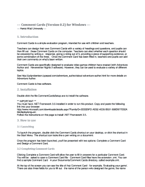 Fillable Online --- Comment Cards (Version 0 Fax Email Print - pdfFiller