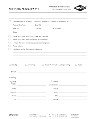 Fillable Online owis Fax 49 0 76 3395 04-440 - Home OWIS Fax Email ...