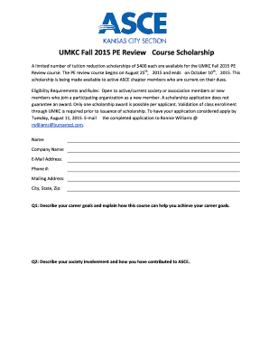 Fillable Online sce umkc Email thecompletedapplicationtoRonnieWilliams ...