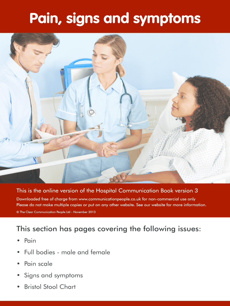 Fillable Online Pain, signs and symptoms Fax Email Print - pdfFiller
