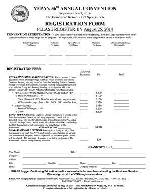 Fillable Online vfpa 2014 AC Registration Form.docx - vfpa Fax Email ...