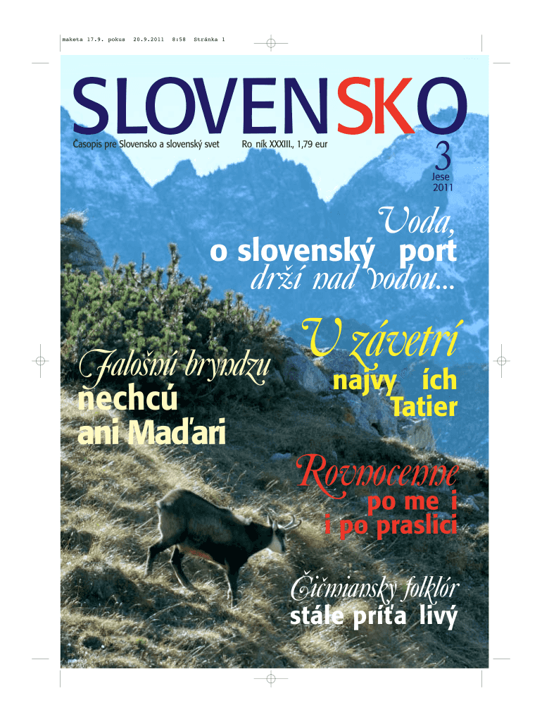 Fillable Online matica asopis pre Slovensko a slovensk svet - matica Fax Email Print - pdfFiller