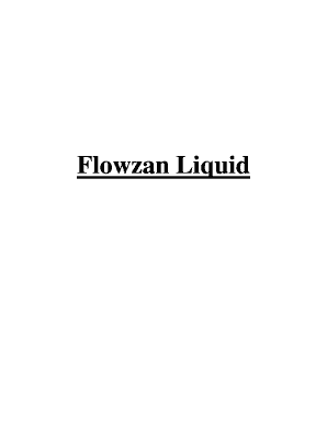Flowzan - Fill Online, Printable, Fillable, Blank | pdfFiller