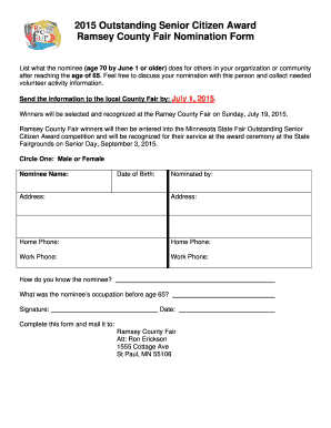 Fillable Online senior citizens forms15docx Fax Email Print - pdfFiller