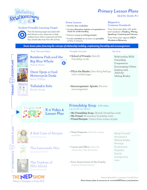 Fillable Online Primary Lesson Plans Fax Email Print - pdfFiller