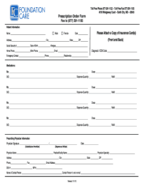 Fillable Online FC Blank Order Form Fax Email Print - pdfFiller