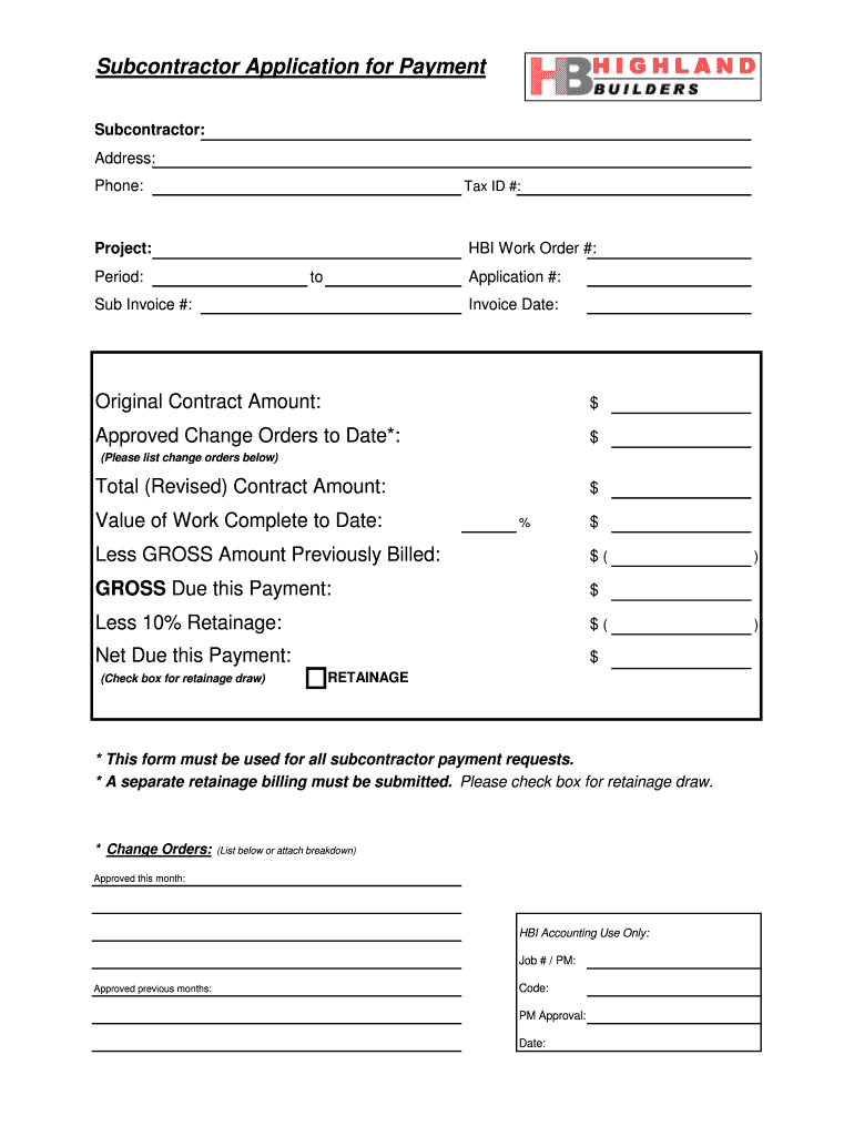 Fillable Online HBI Work Order #: Fax Email Print - pdfFiller