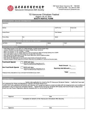 Fillable Online CF13 Booth Rental Application Formmarketing boothdocx ...