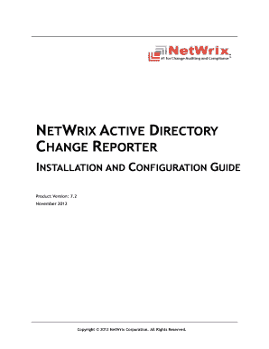 Fillable Online NETWRIX ACTIVE DIRECTORY Fax Email Print - pdfFiller