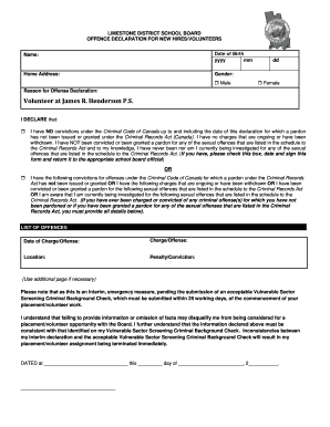 Fillable Online jrhenderson limestone on Offence Declaration Form ...