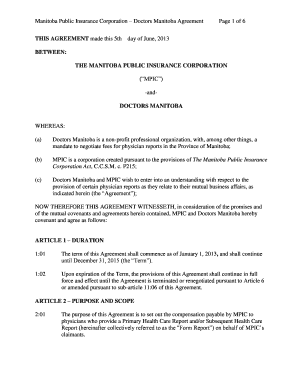 Fillable Online apps mpi mb DM Agreement 2013-2015 - Manitoba Public ...