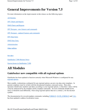 Fillable Online General Improvements for Version 7 Fax Email Print ...