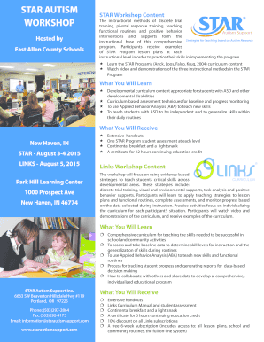 Fillable Online STAR AUTISM Fax Email Print - pdfFiller