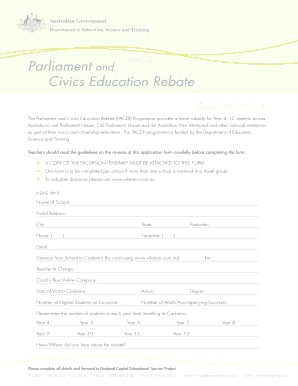 Fillable Online Application Form - Civics and Citizenship Fax Email ...