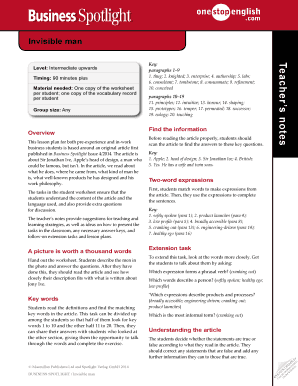 Fillable Online business-spotlight Invisible man - business-spotlight ...